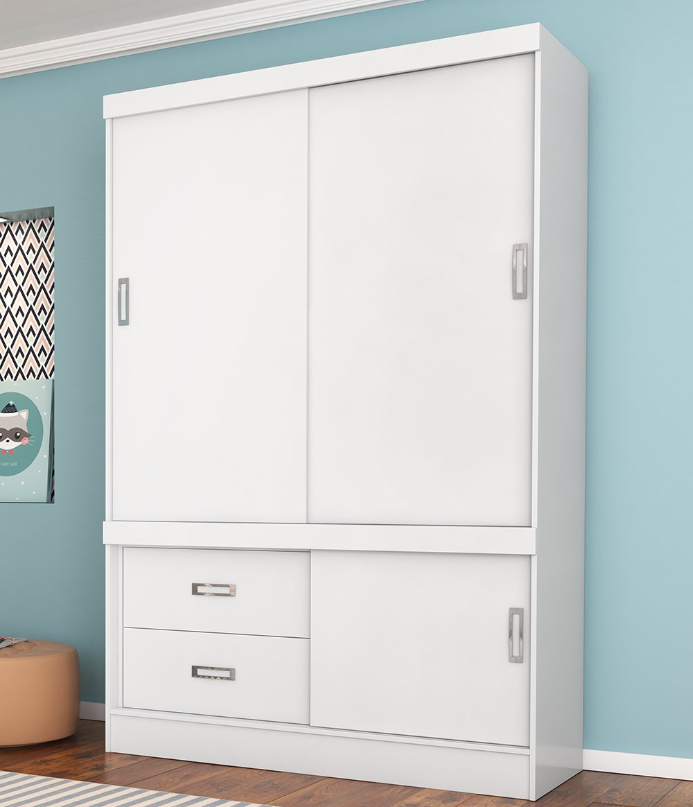 Guarda Roupa Roupeiro Solteiro 22520 03 Portas 02 Gavetas Estilo II ...