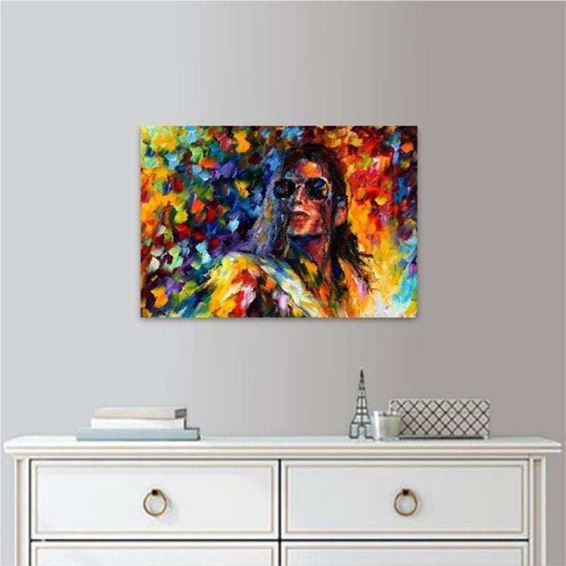 Quadro Abstrato Michael Jackson Art Moderna | MadeiraMadeira