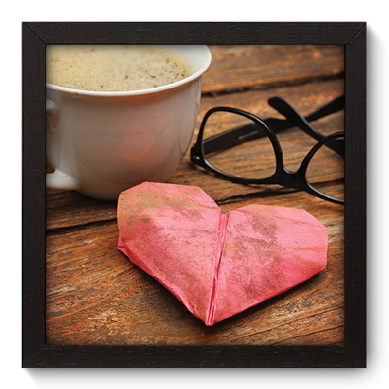 Quadro com Moldura - 22x22 - Love - N3040 | MadeiraMadeira