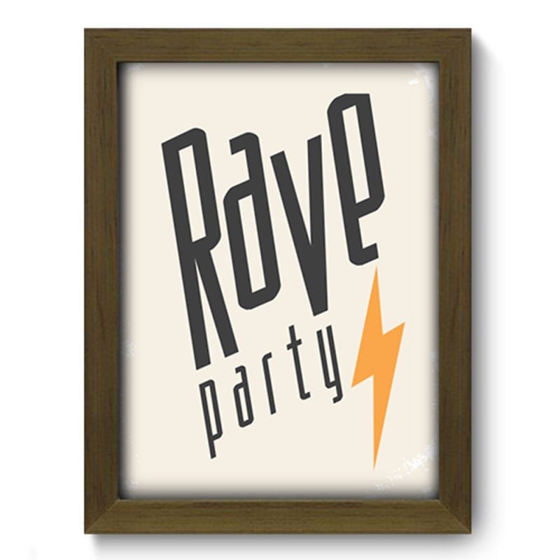 Quadro com Moldura - 19x25 - Rave - N2105 | MadeiraMadeira
