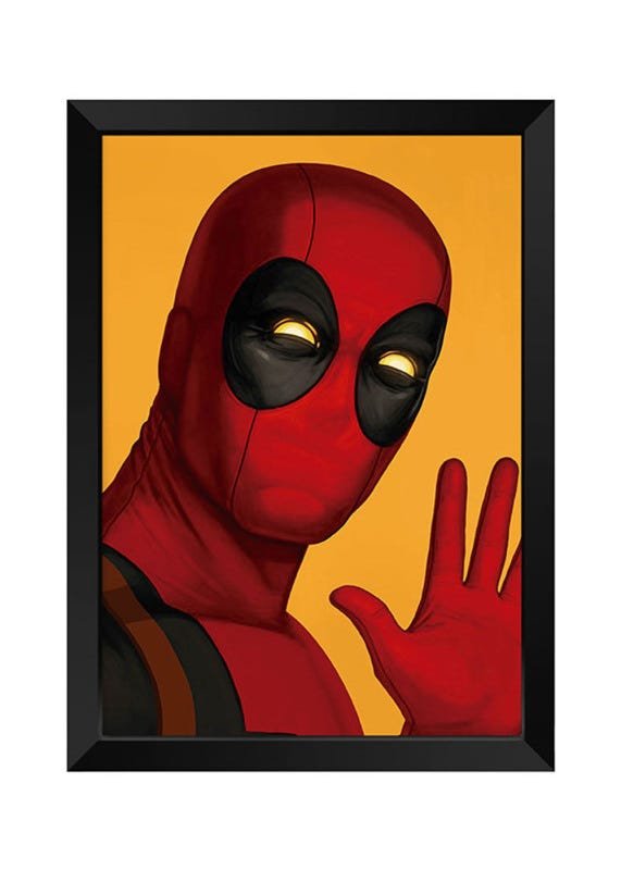 Quadro Decorativo Deadpool com acrílico A4 | MadeiraMadeira