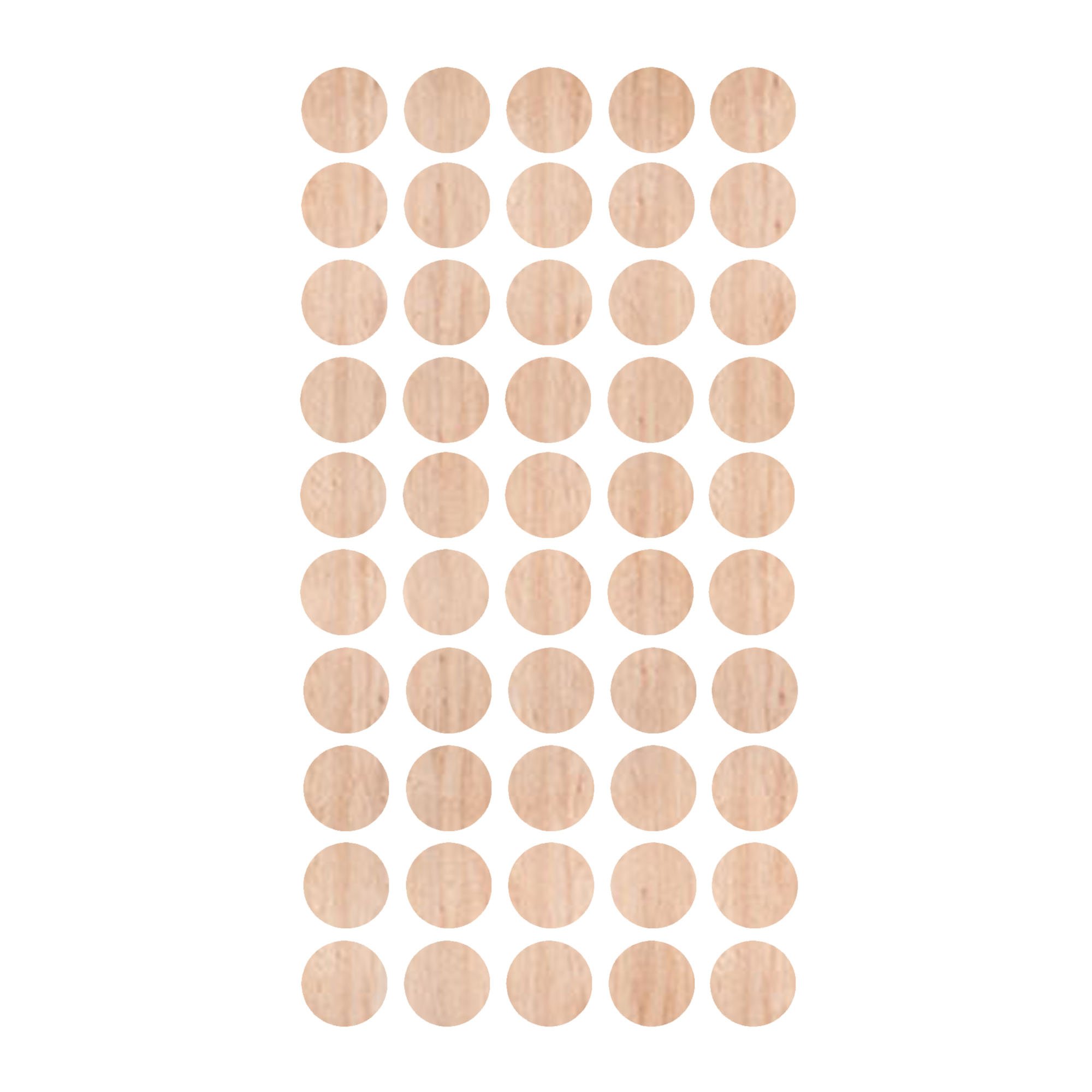 Tapa Furo 12mm Carvalho Mel com 50 Un. - J Neto | MadeiraMadeira