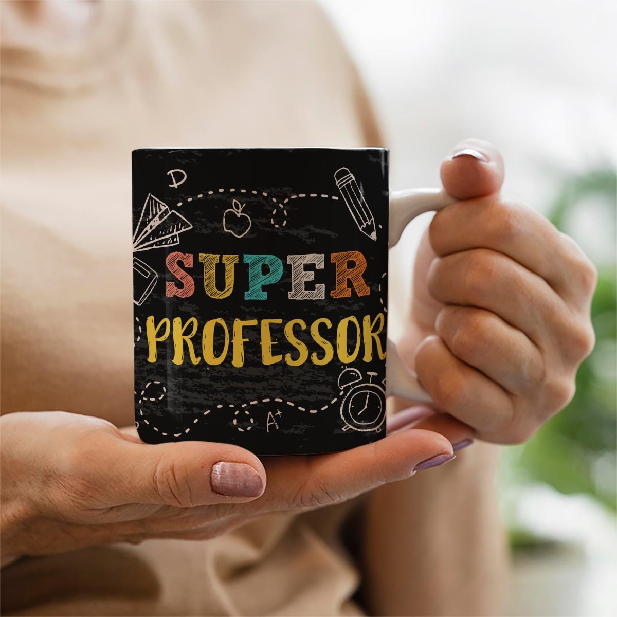 Caneca professores super professor | MadeiraMadeira