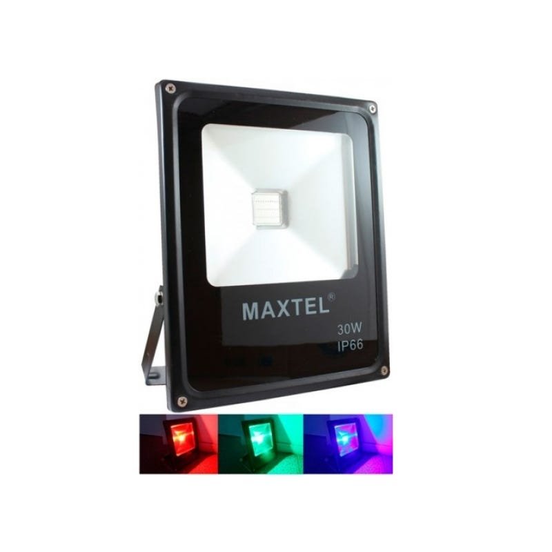 Refletor Led 50W Maxtel Rgb Colorido IP66 Bivolt | MadeiraMadeira