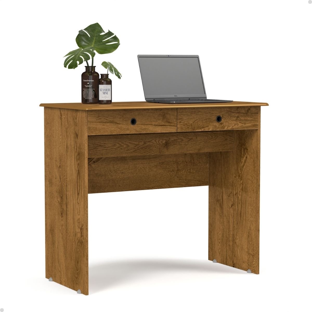 Escrivaninha Mesa Computador 2 Gavetas - Freijó - Mod.3010 | MadeiraMadeira