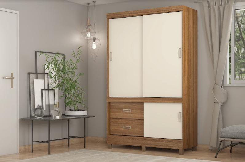 Guarda Roupa Solteiro 2 Portas Estilo II 22520 Amendola Off White ...