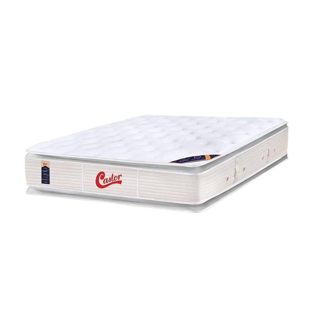 Colchão Casal Castor Box Gold Star Slx Vitagel Double Face 138 Branco ...