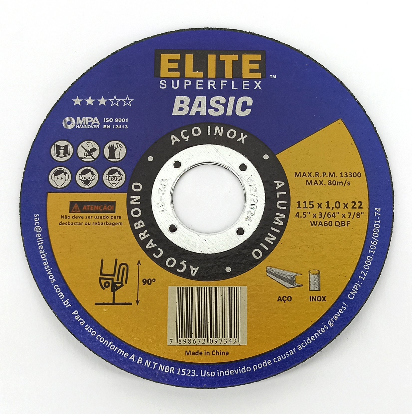 50 Discos De Corte 4,5 Aço Inox Super Fino | MadeiraMadeira