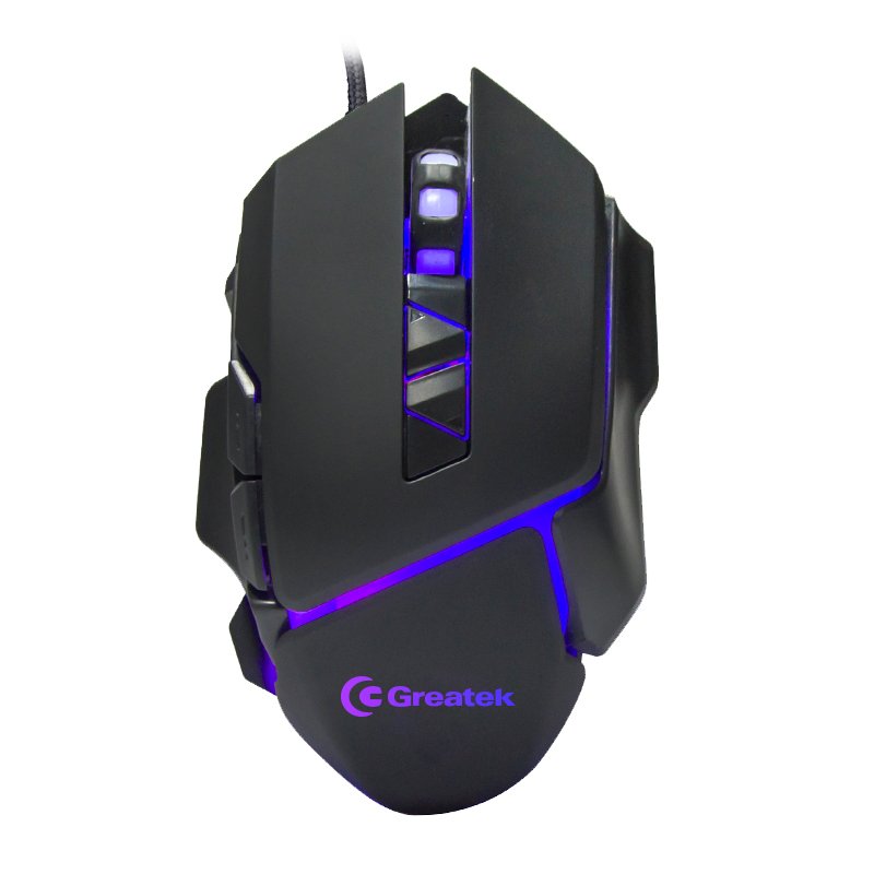 Mouse Gamer Greatek Zeus 3200 Dpi 7 botões RGB | MadeiraMadeira