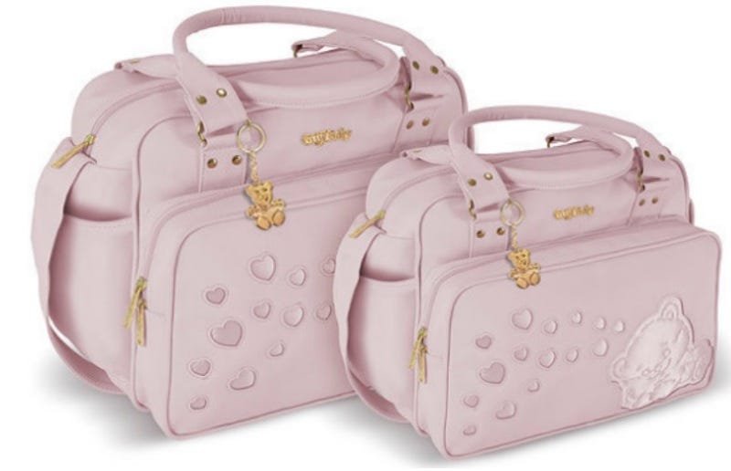 Mala bebe Rosa menina kit Maternidade enxoval Luxo 20ol11 | MadeiraMadeira