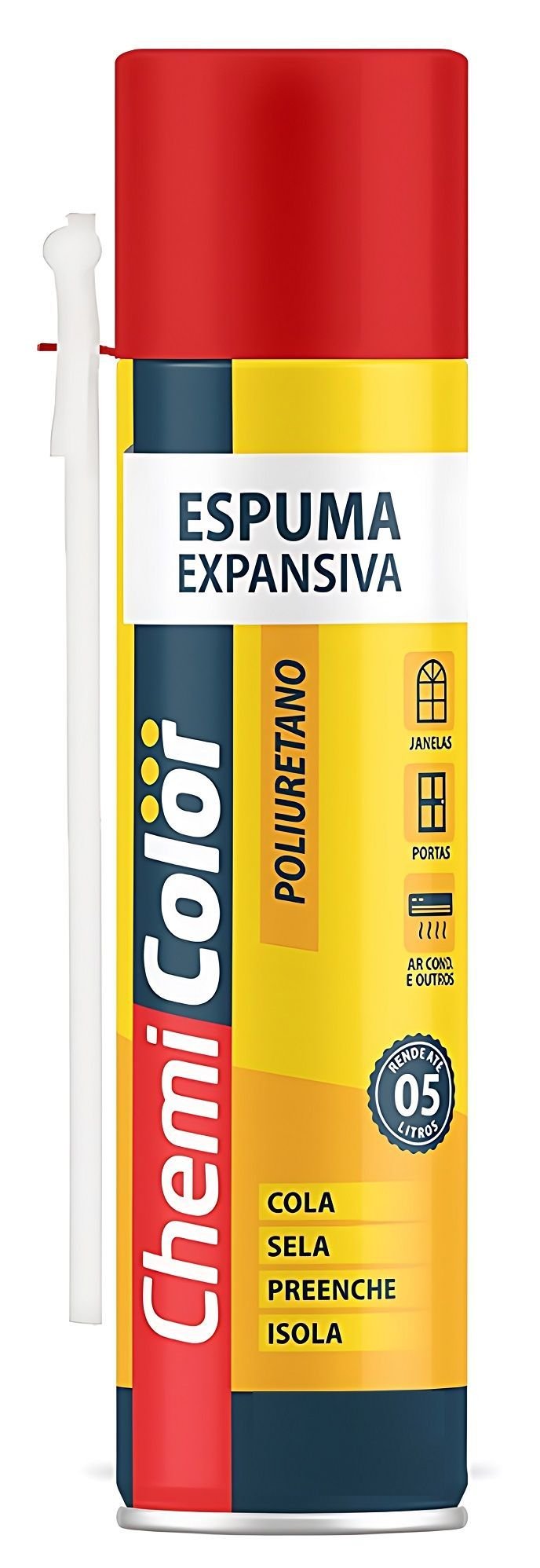 Espuma Expansiva 750ml 720g Chemicolor | MadeiraMadeira