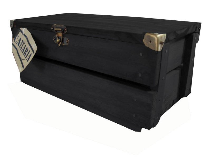 Mini Baú em Madeira de Pinus 30x15x13cm | MadeiraMadeira