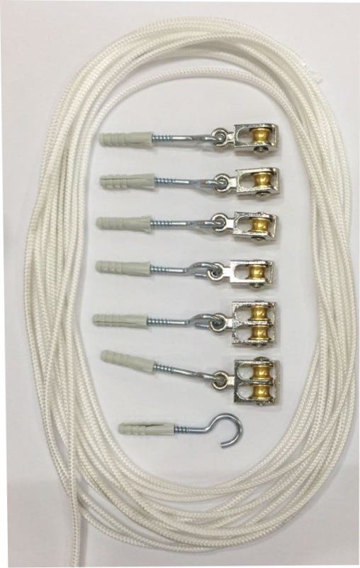Kit para Varal de Teto e Apartamento Metal Completo 30 Metros ...