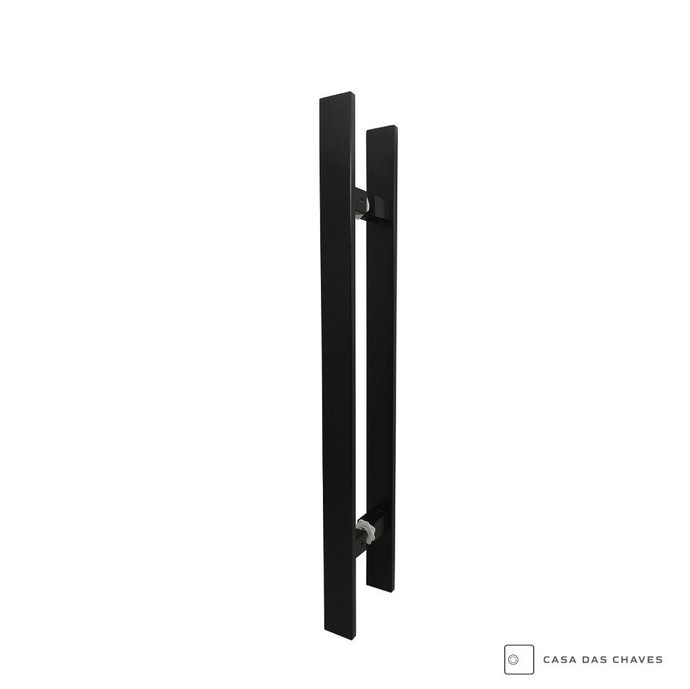 Puxador Planus T Vesfer Planus Tubular Preto 60cm | MadeiraMadeira