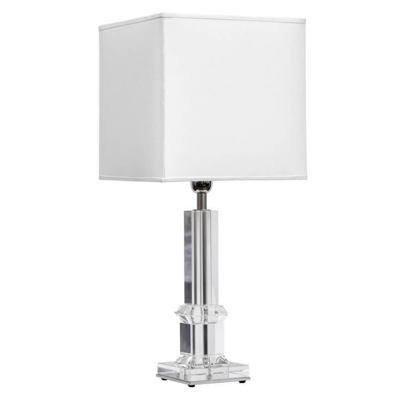 Abajur de Mesa Vidro Cristal Altura 39cm Golden Art | MadeiraMadeira