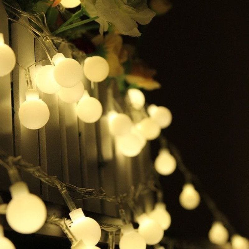 Fio de Luz LED Decorativo 20 Lâmpadas À Pilha (Aa) | MadeiraMadeira