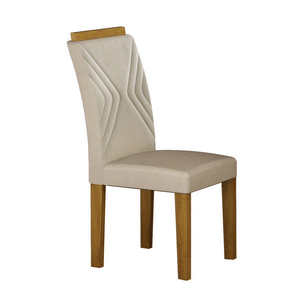 Cadeira Clara Plus MDF Moveis Leifer Freijó, Joli Chumbo | MadeiraMadeira