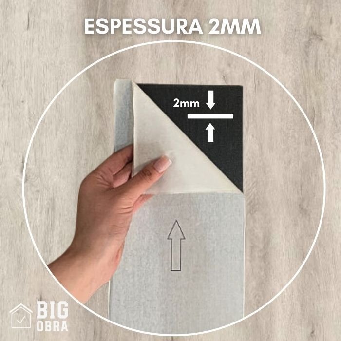 Piso Vinílico Auto Colante Patina Madeira Premium 2mm Único com ...