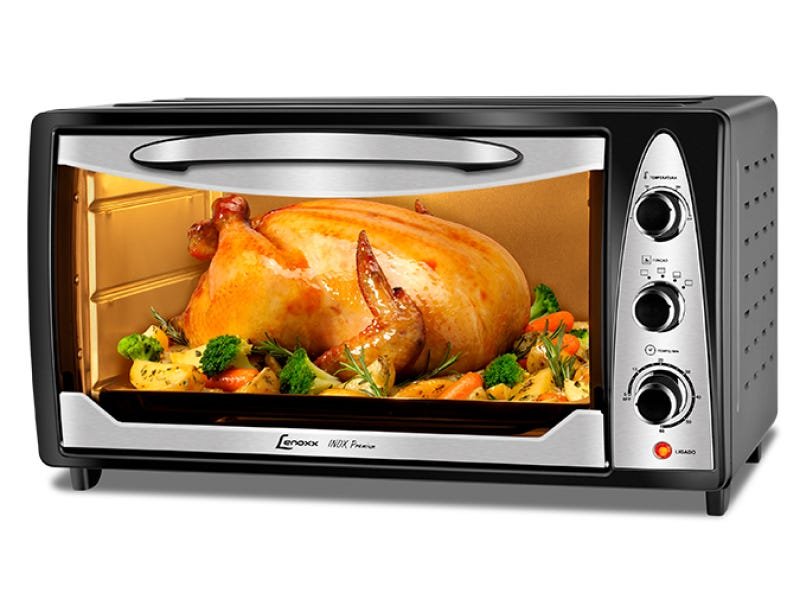 Forno elétrico Inox Premium Lenoxx - PFO 303 127v | MadeiraMadeira