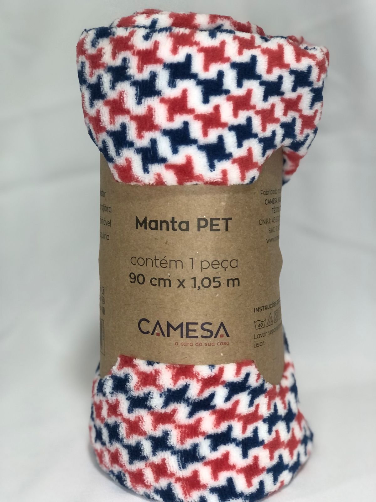 Manta Pet Camesa - 90x150cm - Estampado | MadeiraMadeira