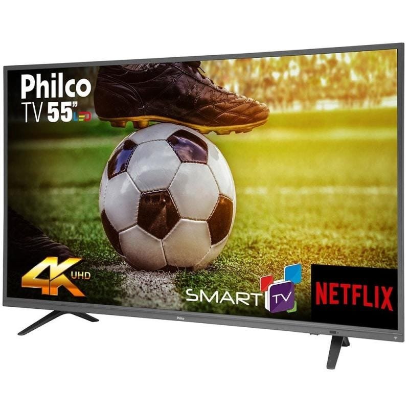 Smart TV LED 55 Polegadas Philco PTV55U21Dswnt, 4K Ultra Hd, Wi-Fi, 2 USB, 3 HDMI | MadeiraMadeira