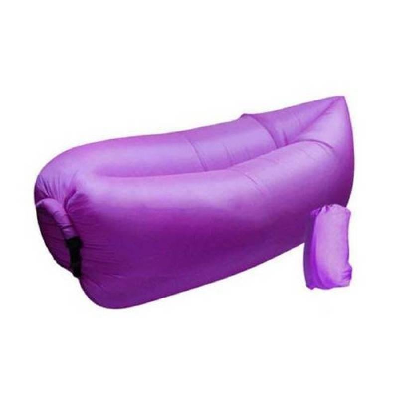 Sofá Inflavel Colchonete Magico Puff Saco de Dormir para Camping Praia ...