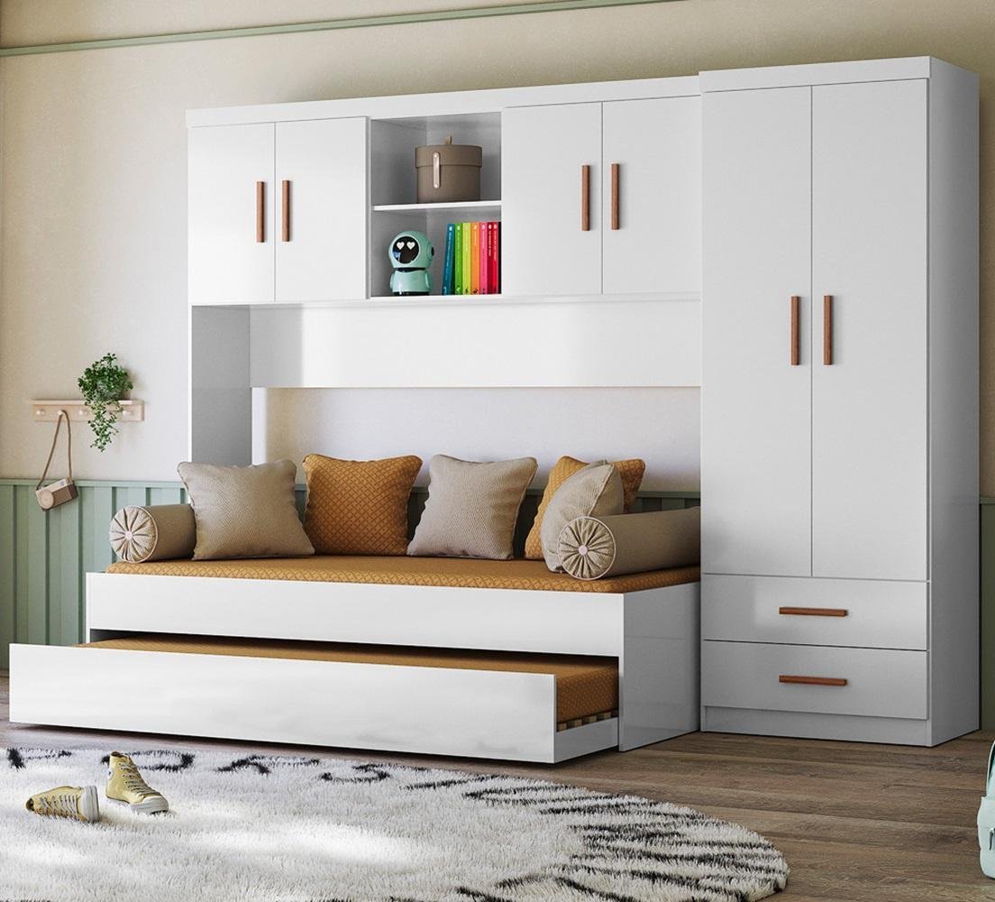 Jogo de Quarto Infantil Modulado Ônix com Bicama Flex - Peternella ...