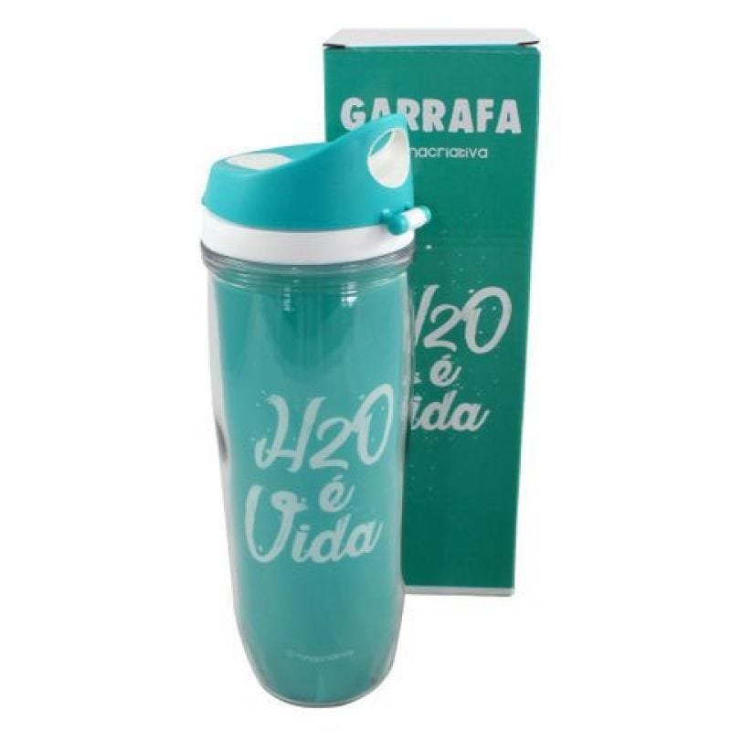 Garrafa H2O é Vida | MadeiraMadeira