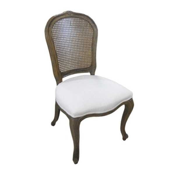 Cadeira Provence de Madeira com Estofado | MadeiraMadeira