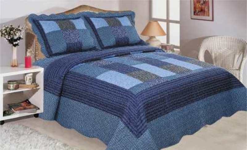 Colcha Casal King Estampada Costurada Facil Lavar Box Sultan - Bailey ...