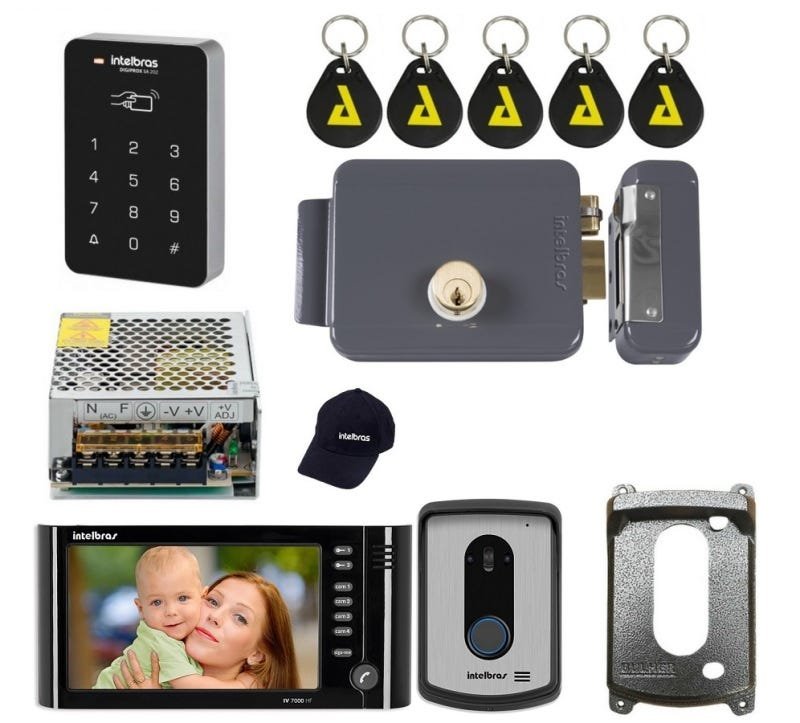 Kit Interfone Residencial com Câmera Abre Senha Intelbras | MadeiraMadeira