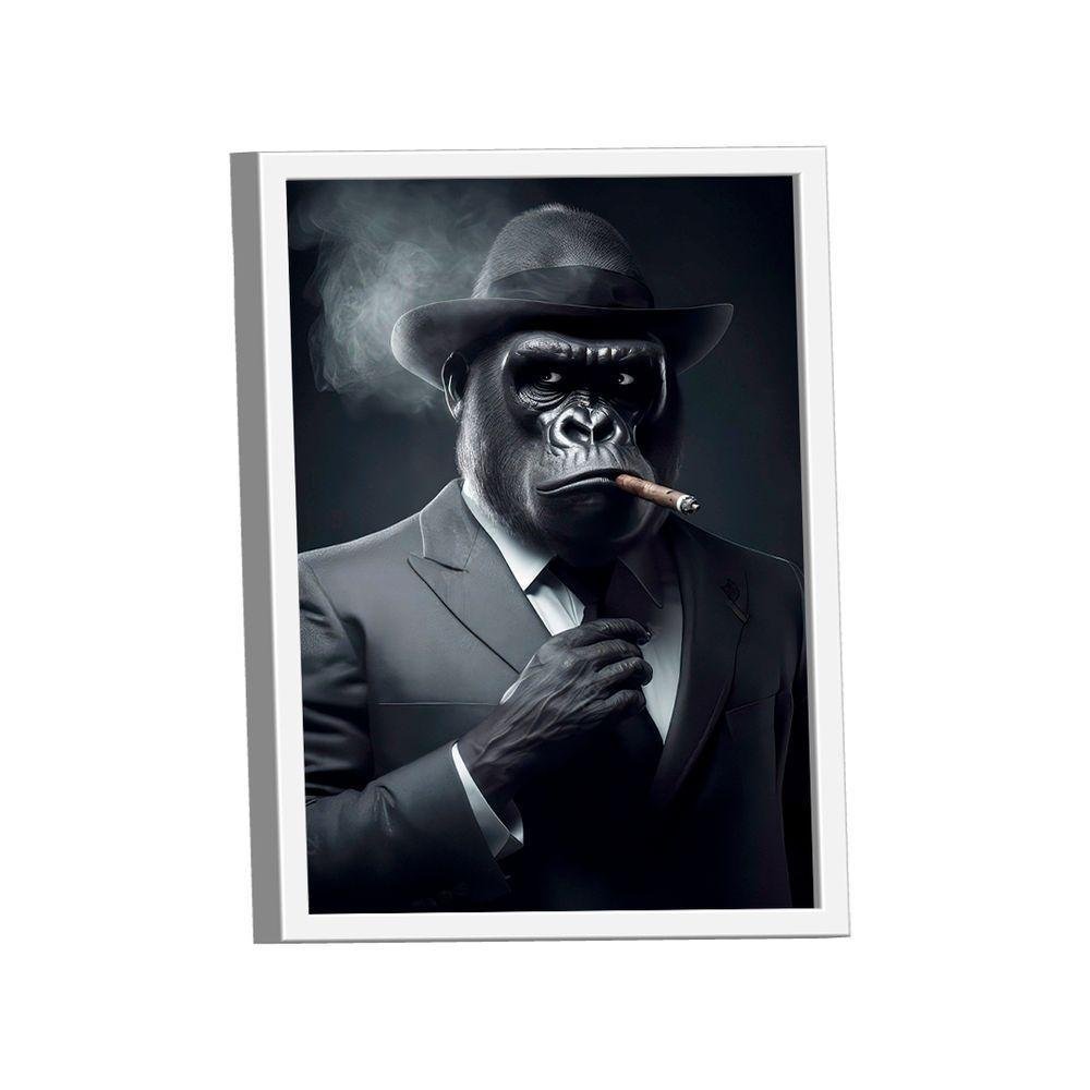Quadro Monkey Gangstar -- Br Artes | MadeiraMadeira