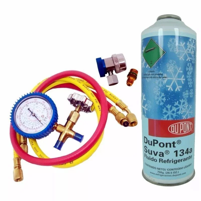 Kit Automotivo Para Carga De Gás R134a - Completo | MadeiraMadeira