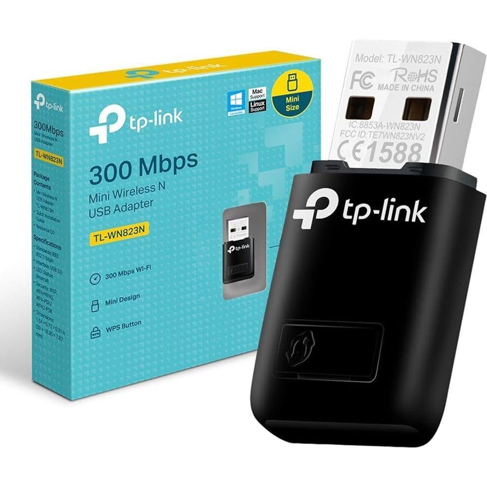 Adaptador Usb Wireless Tp-link Tl-wn823n 300 Mbps Nano | MadeiraMadeira