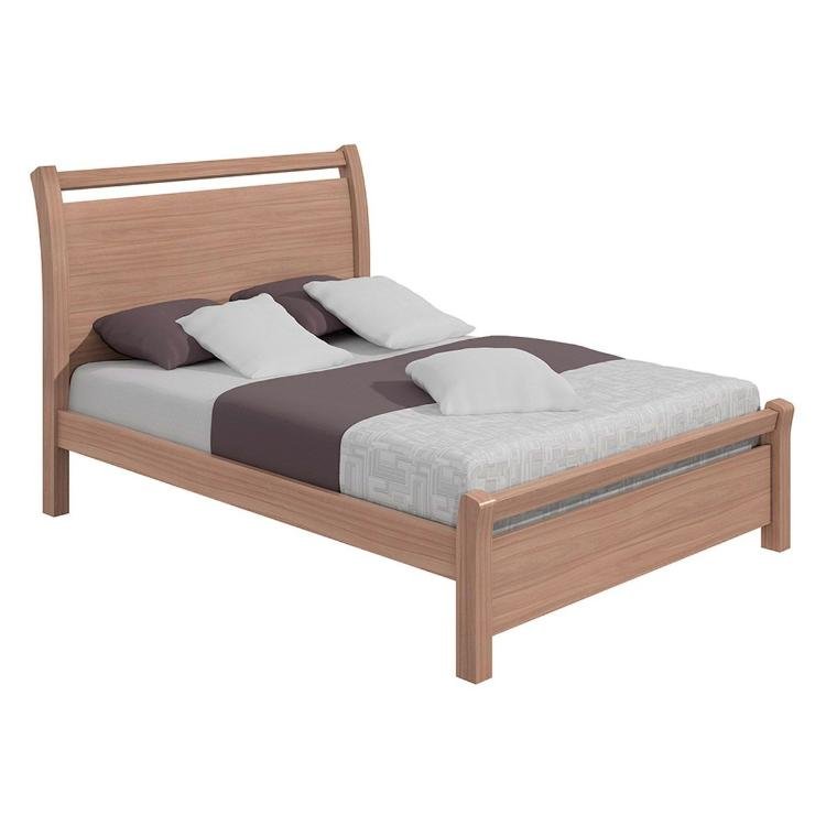 Cama de Casal Reali Carvalho - Lopas | MadeiraMadeira