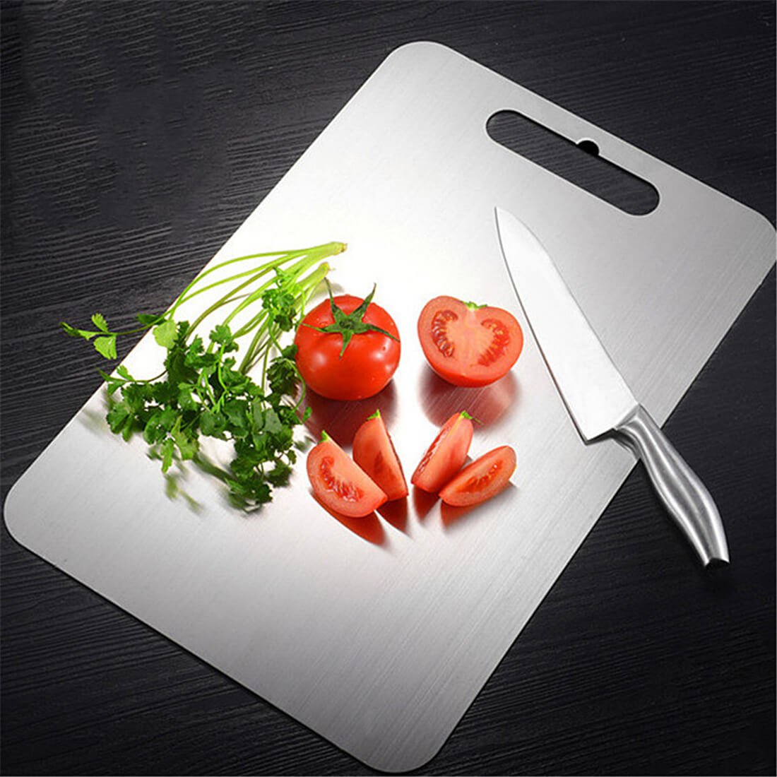 Tábua p/ Corte Cozinha Profissional em Aço Inox 304 Grande | MadeiraMadeira