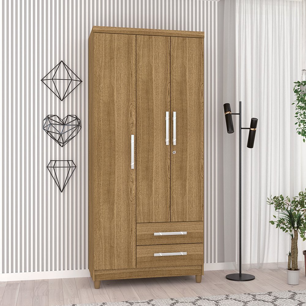 Guarda Roupa 3 Portas Drop Nature | MadeiraMadeira