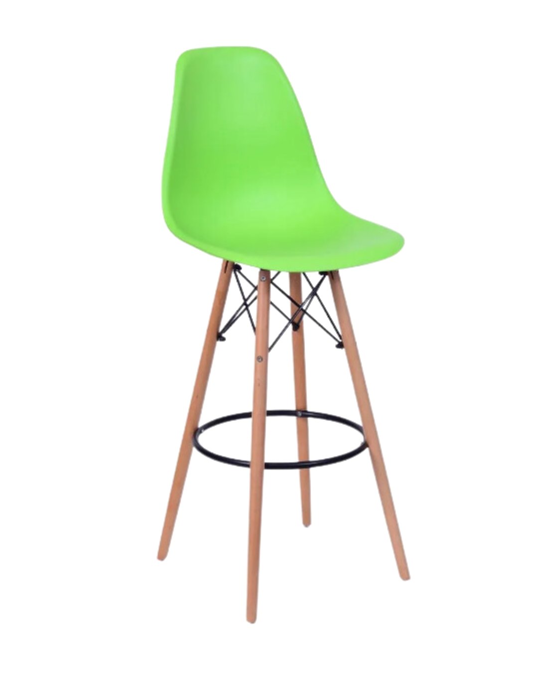 Banqueta Alta Charles Eames Verde | MadeiraMadeira