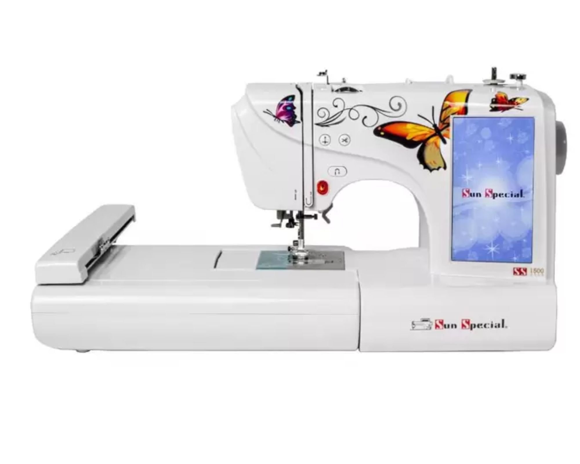 Máquina Costura E Bordado Doméstica Ss-1500 Bivolt Eletrônica - Sun ...