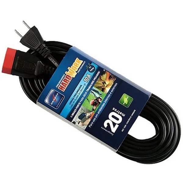 Extensao Pp 2x1,50 20mt Preto 2p Daneva Dn1530 | MadeiraMadeira