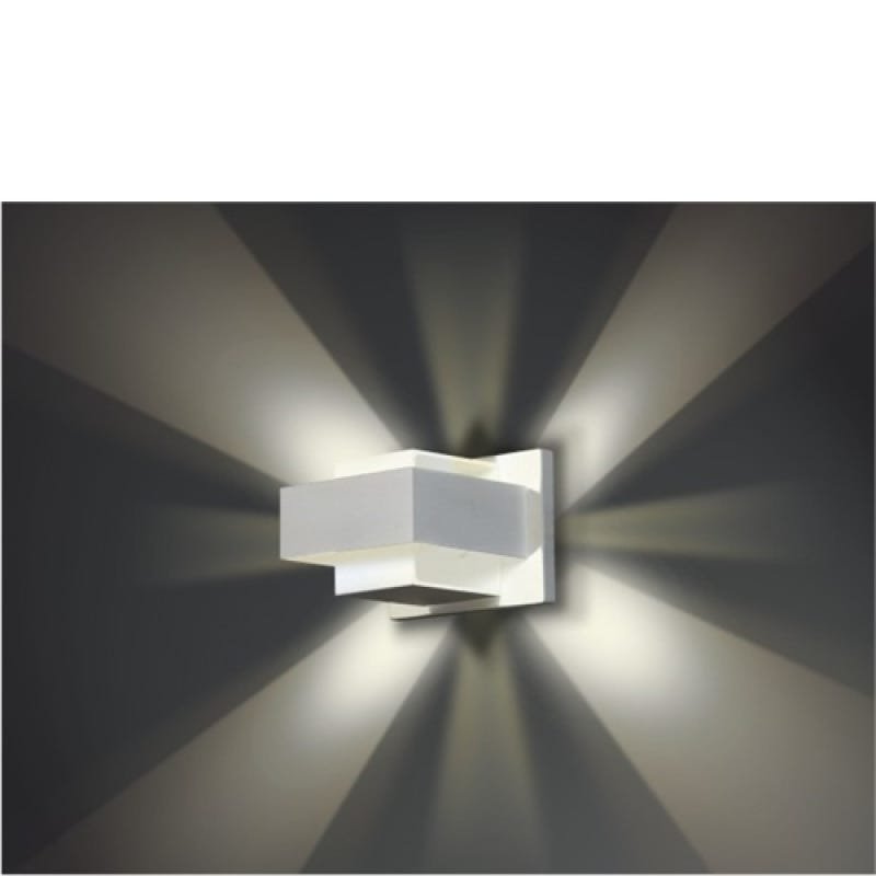 Arandela Drops Branca 01 Lâmpada Halopin G-9 40 Watts | MadeiraMadeira