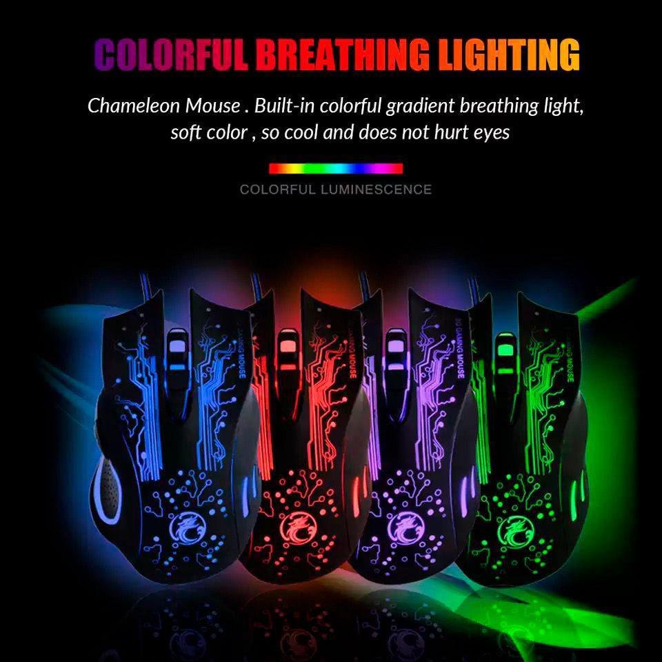 Mouse Gamer X9 Usb 2400 Dpi Óptico Alta Precisão 6 Botões | MadeiraMadeira