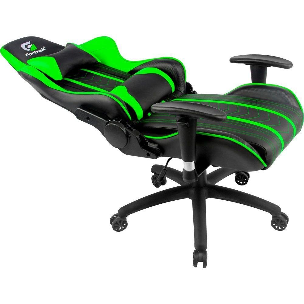 Cadeira Gamer Fortrek Black Hawk Preta/verde | MadeiraMadeira