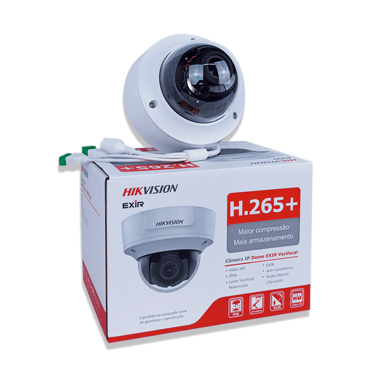 Câmera Hikvision Ip Dome 2 Mp Varifocal Motorizada Full Hd Ds-2cd2721g0-izs 2,8-12mm ...