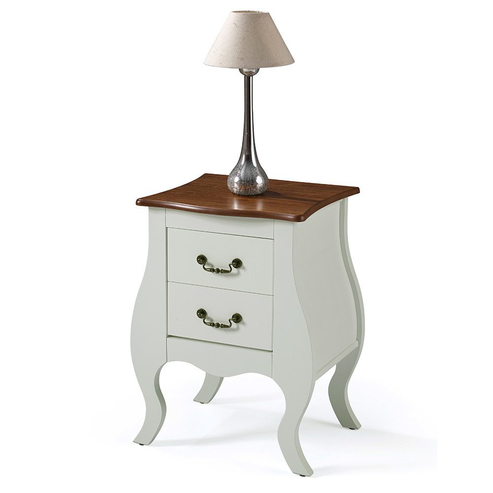 Mesa de Cabeceira Bombê Antique 2 gavetas - 1026 Meyer Mesa de ...