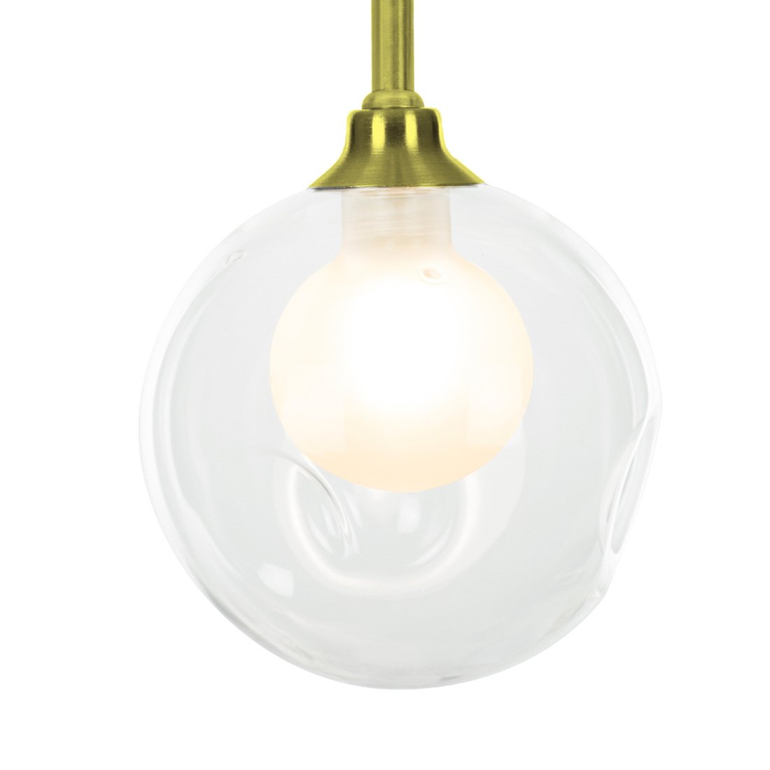 Lustre Plafon Harmony Dourado 23x14 cm | MadeiraMadeira