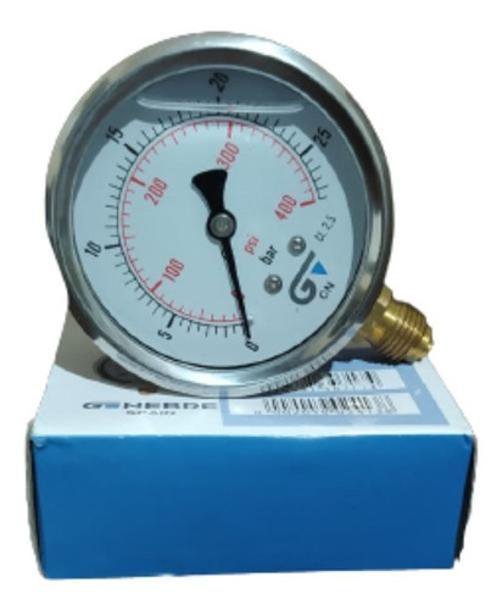 Manometro Genebre de Inox Rosca 1/4 Dn63 0-25 Bar | MadeiraMadeira