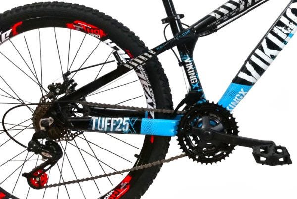 Bicicleta Aro 26 Vikingx X25 21V Index Freio H. Vmax P Azul | MadeiraMadeira