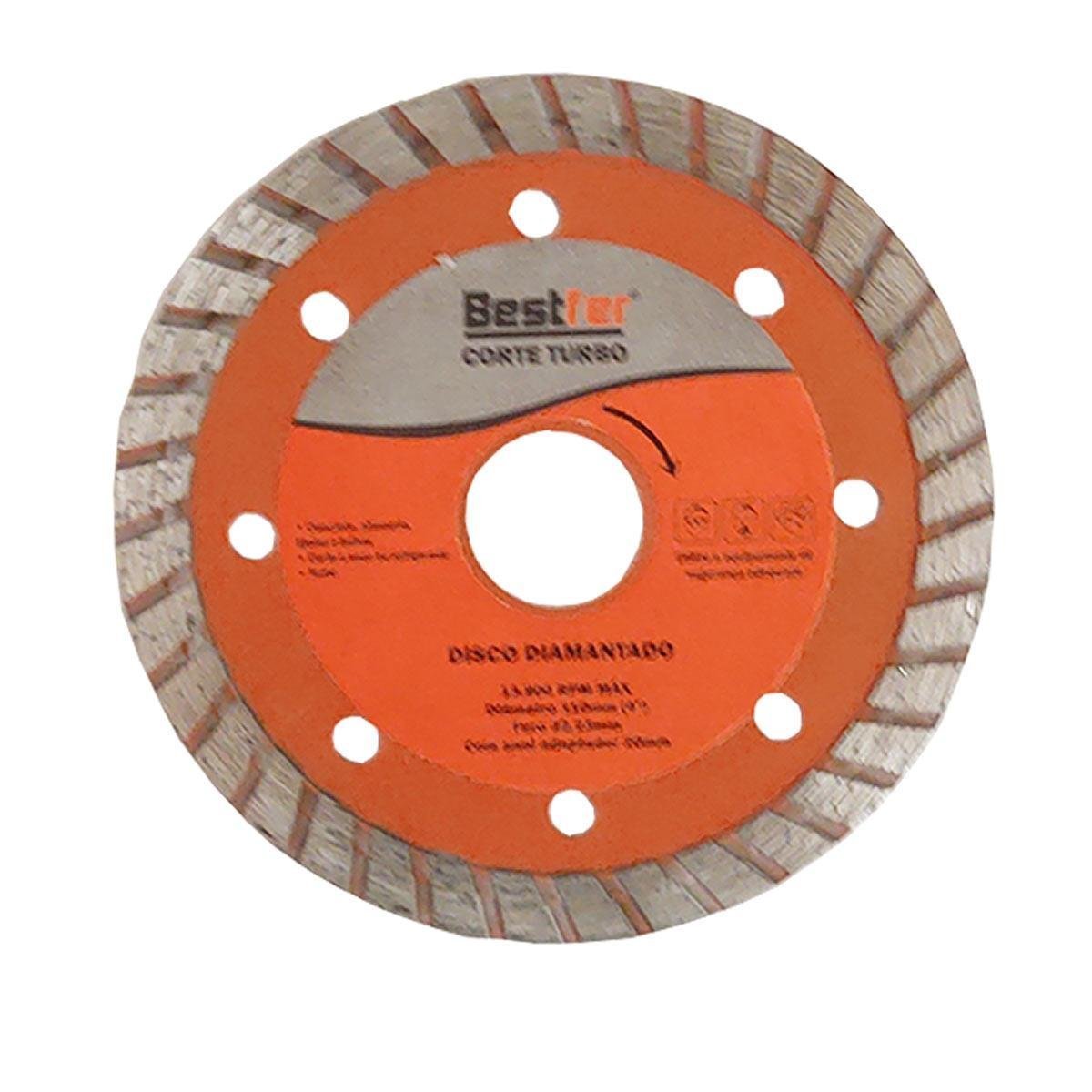 Kit 12 Discos Diamantado Para Serra Mármore Turbo Corte Seco ...