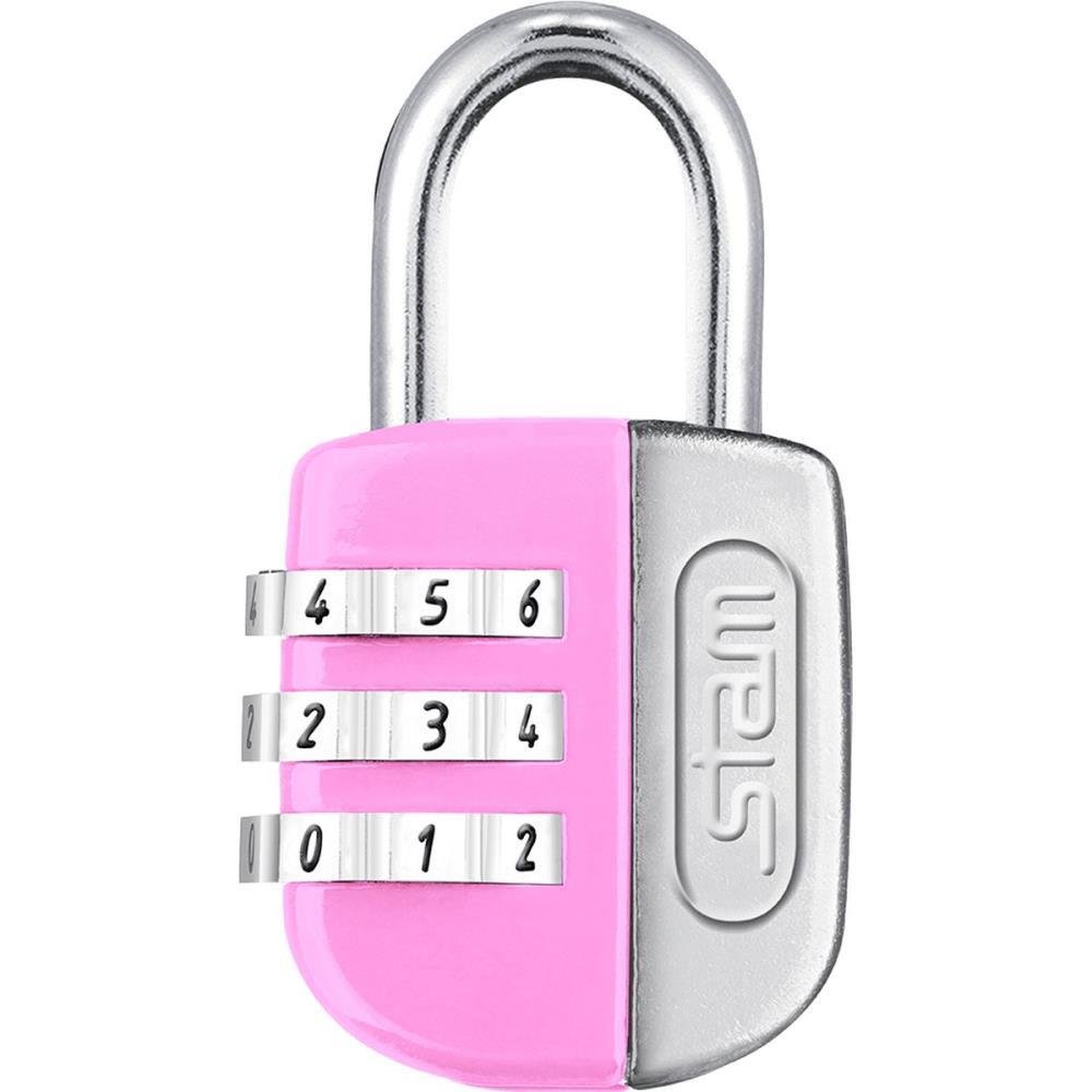 Cadeado Segredo 25MM Life Colors Rosa | MadeiraMadeira